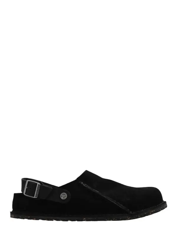BIRKENSTOCK Premium Suede Slippers - Black