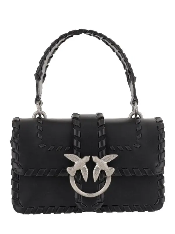 Pinko Leather Mini Love Bag - Black