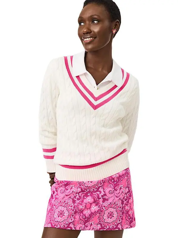 Lilly Pulitzer® Brockton Cotton Sweater - Coconut
