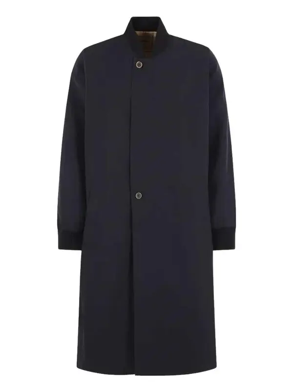 UMA WANG Long-sleeved Trench Coat - Navy