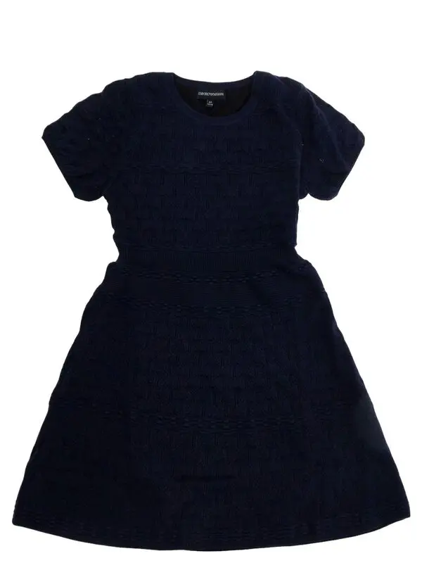 Emporio Armani Open-knit Dress - Blue