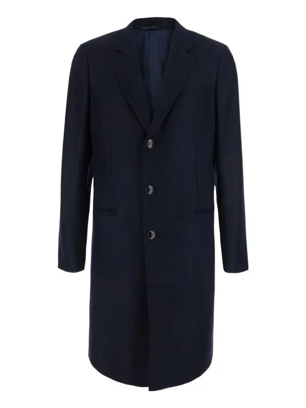 Giorgio Armani Single-breasted Coat - Blue