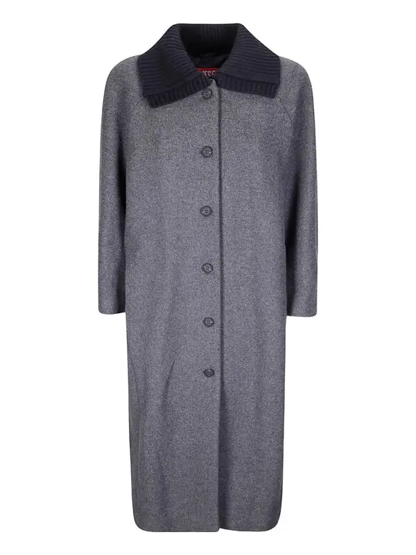 DIESEL® Single-breasted Coat - Gray