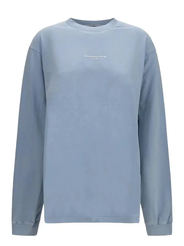 Alexander Wang Logo Print Long Sleeve Tee - No