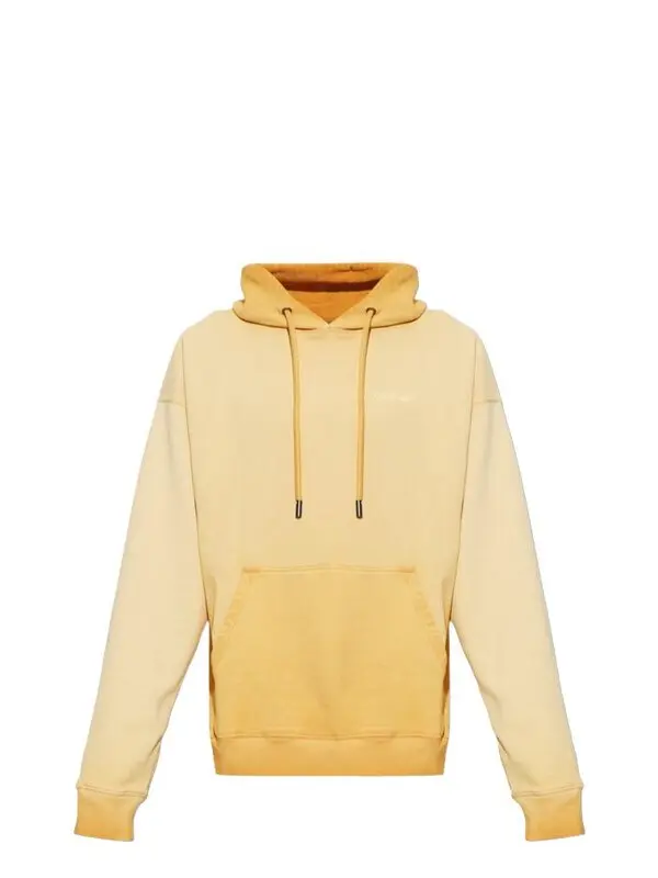 Off-White Long-sleeve Hooded Sweatshirt - Nude
