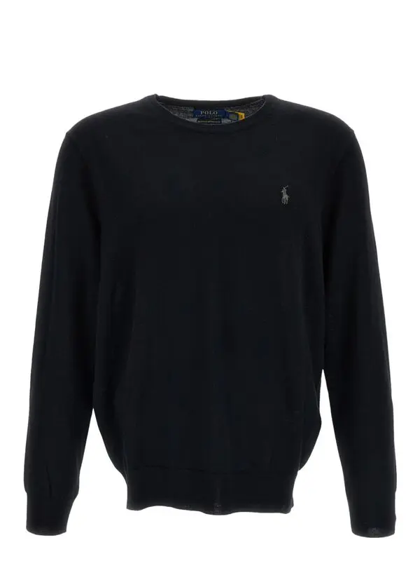 Polo Ralph Lauren Wool Crew-neck Knitted Sweater - Black