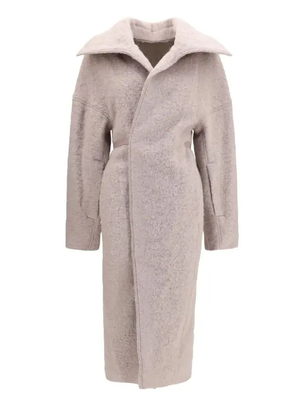 Rick Owens Dracucollar Belted Wrap Coat - Rosy