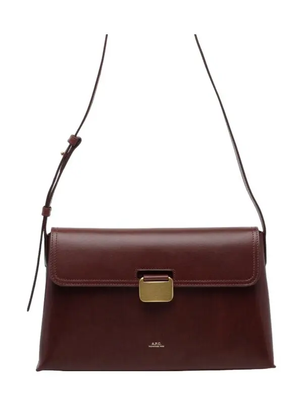 A.p.c. Simone Flap Shoulder Bag - Red