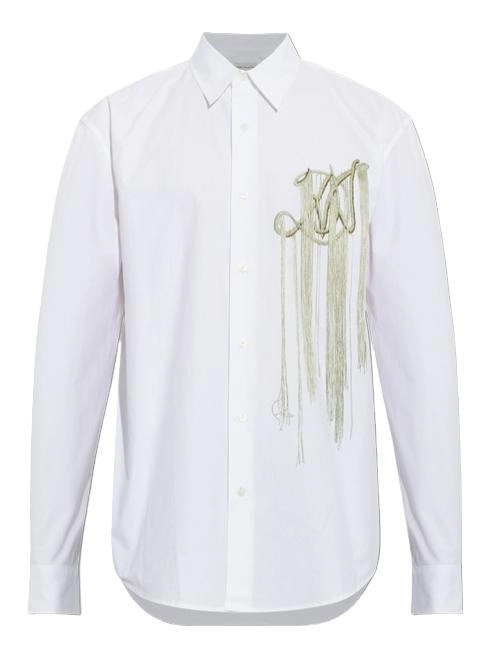 Dries Van Noten Embroidered Cotton Shirt - White