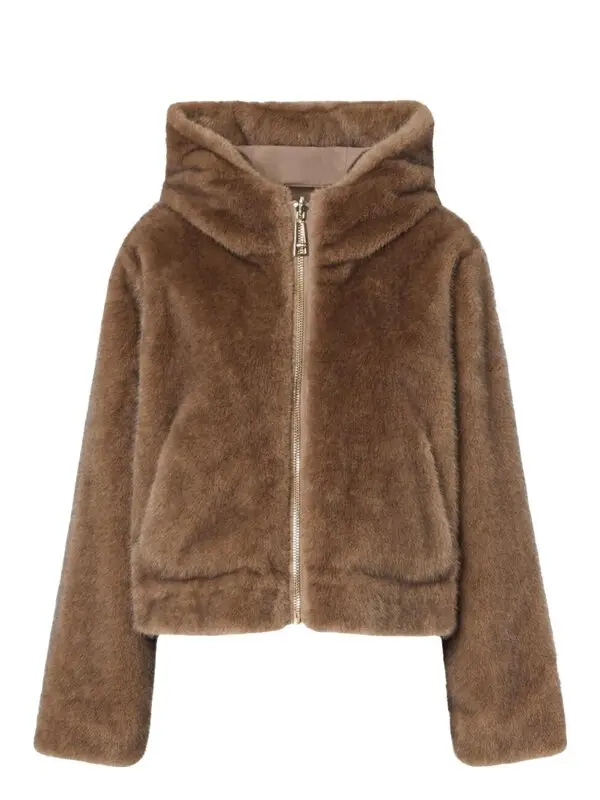 Liu Jo Reversible Teddy Jacket - Beige