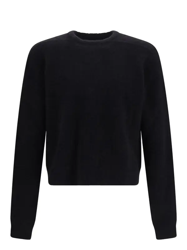 Rick Owens Signature Round Neck Sweater - Black