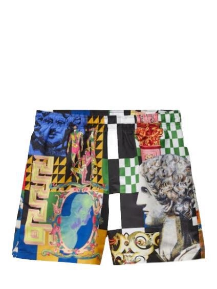 Versace Medusa Collage Boardshorts - Print