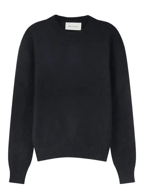 AMI Paris Long-sleeved Sweater - Black