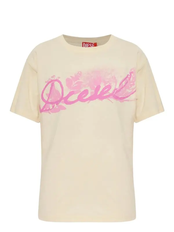 DIESEL® Crew-neck T-shirt - White Sand