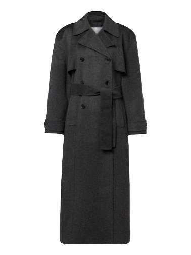 THE FRANKIE SHOP Nicola Belted Wool-cashmere Coat - Grey