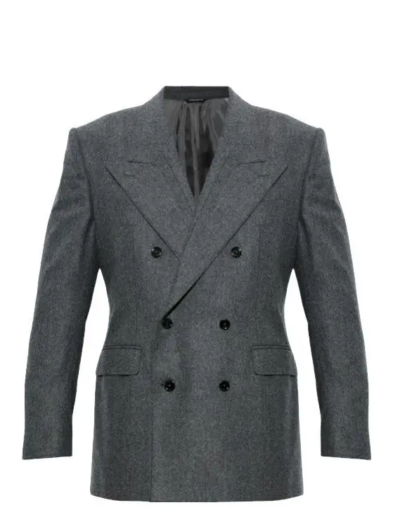 Dolce & Gabbana Dolce Gabbana Double-breasted Blazer - Grey