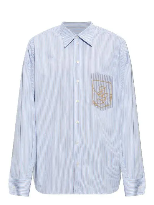Dolce & Gabbana Dolce Gabbana Logo Embroidered Shirt - White