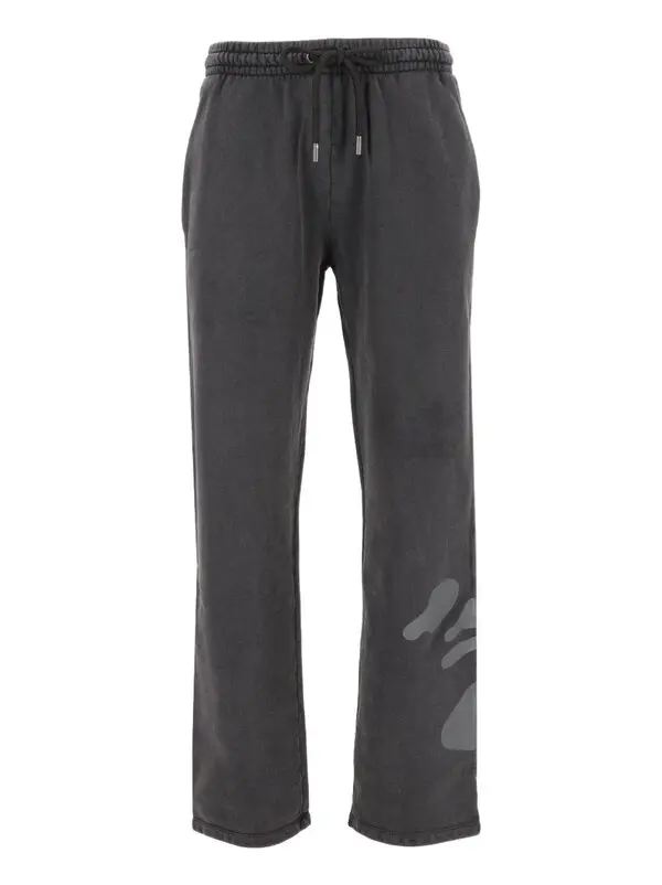 Off-White Drawstring-waist Casual Trousers - Black