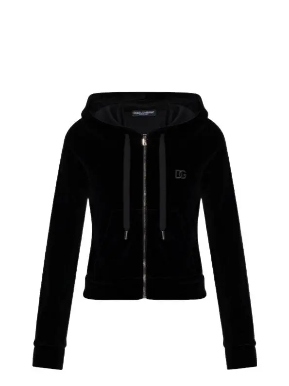 Dolce & Gabbana Chenille Cardigan - Black