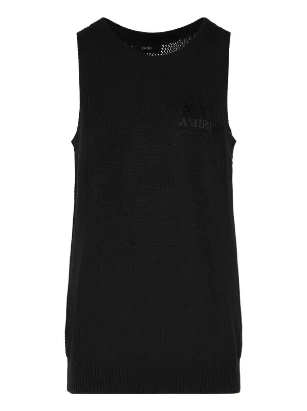 Amiri Sleeveless Tank Top - Black