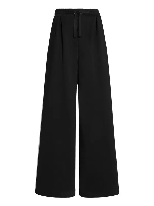 Dolce & Gabbana Dolce Gabbana Wide Fleece Trousers - Black