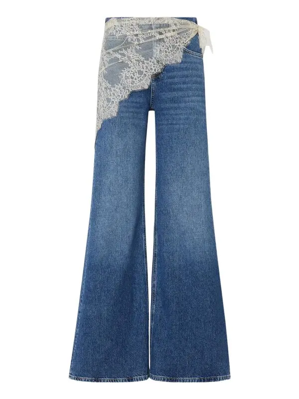 Liu Jo Flare Jeans With Bandana - Blue