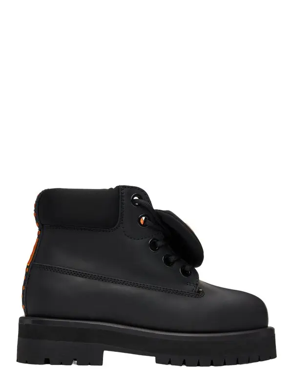 PDFCHANNEL Pdf Lace-up Neoprene-trim Boots - Black