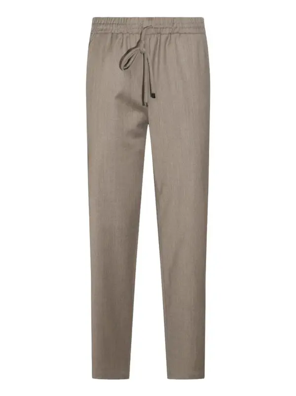 Antonelli Firenze Drawstring Tapered Pants - Nude