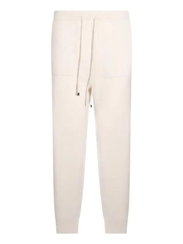 Antonelli Firenze Drawstring Knitted Trousers - Light Brown