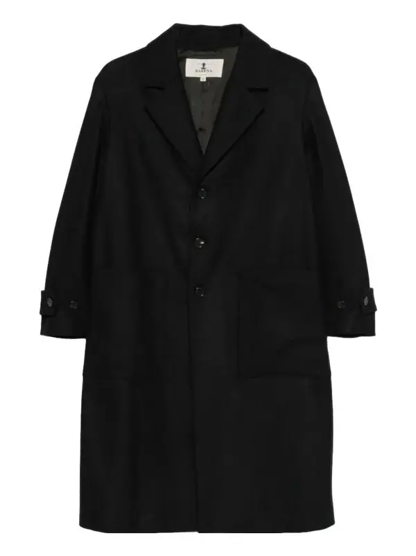 Barena Venezia Single-breasted Notched-lapels Coat - Black