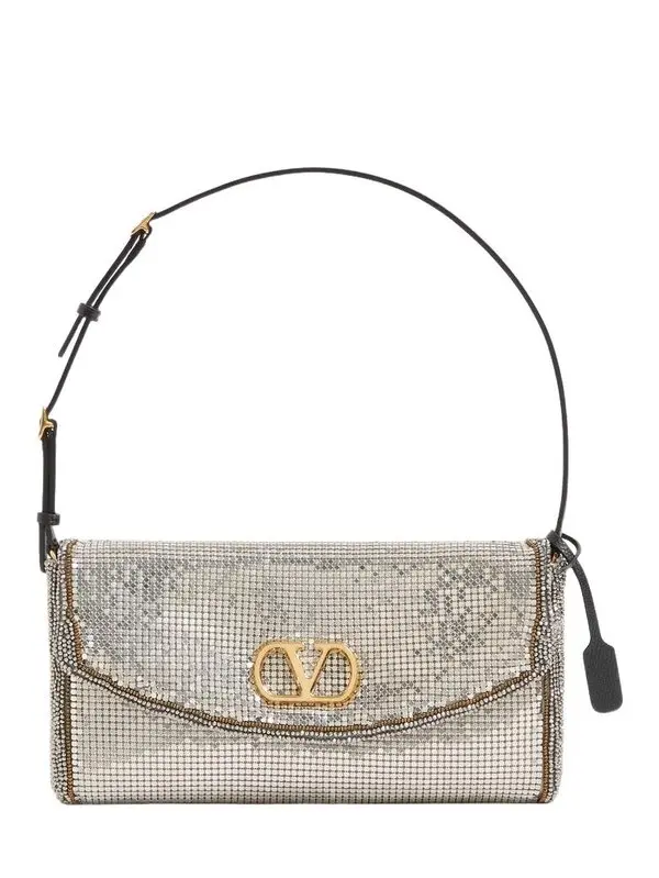 Valentino Garavani Flap Shoulder Bag - Gray