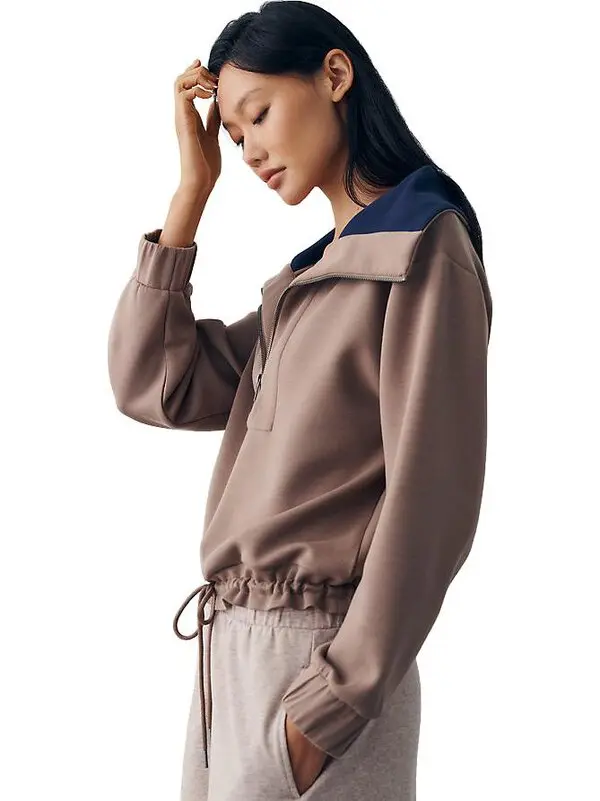 Bernardo Quarter-zip Jacket - Taupe
