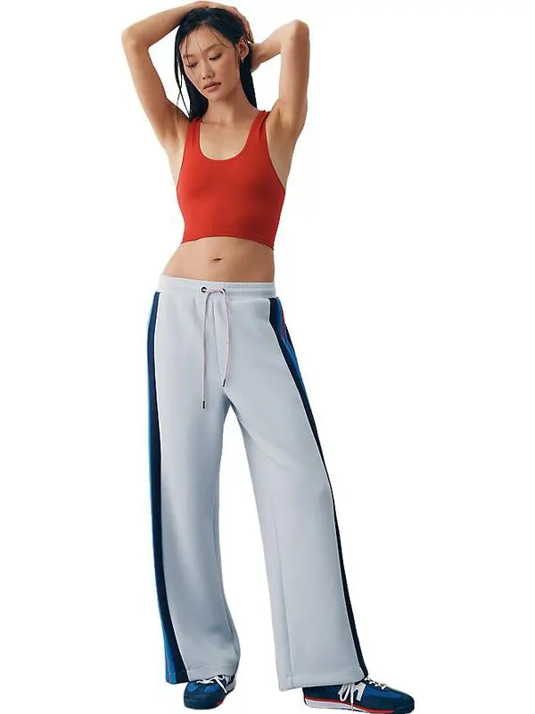 Bernardo Zip-up Track Pants - Light Blue