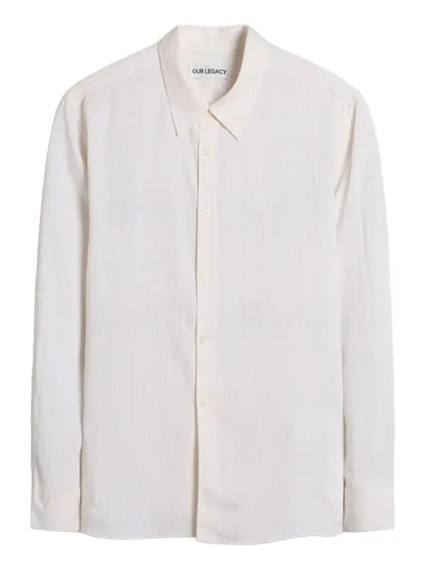 Our Legacy Stripe Ceremony Viscose Beyond Shirt - Cream