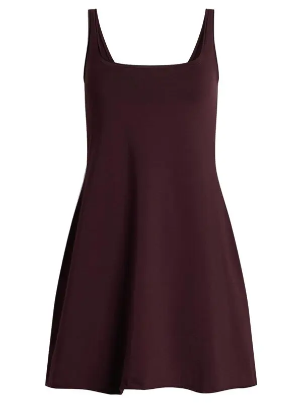 SKIMS Cotton Jersey Mini Dress - Currant