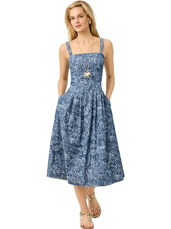 Lilly Pulitzer® Calloway Midi Dress - Indigo