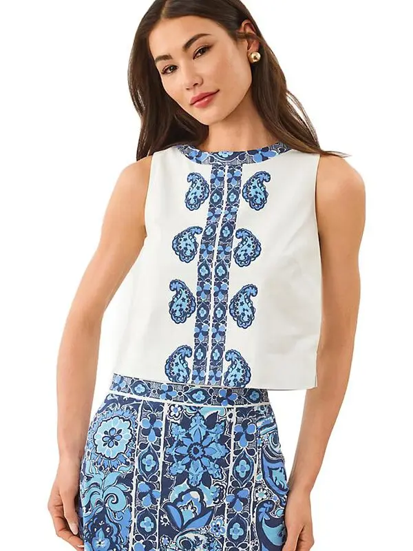 Lilly Pulitzer® Annaleese Sleeveless Top - Navy