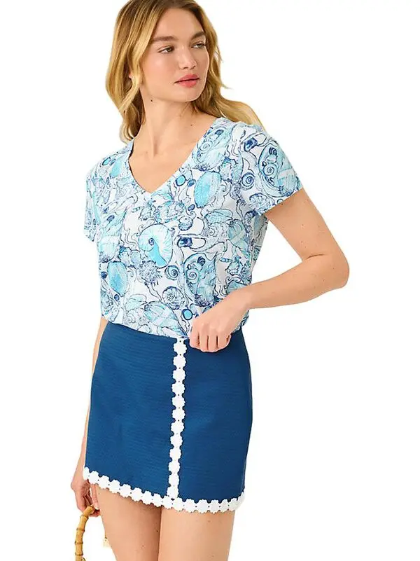 Lilly Pulitzer® Michelina Mini Skort - Starlight Navy