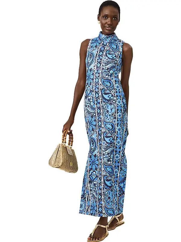 Lilly Pulitzer® Daisee Maxi Shift Dress - Navy