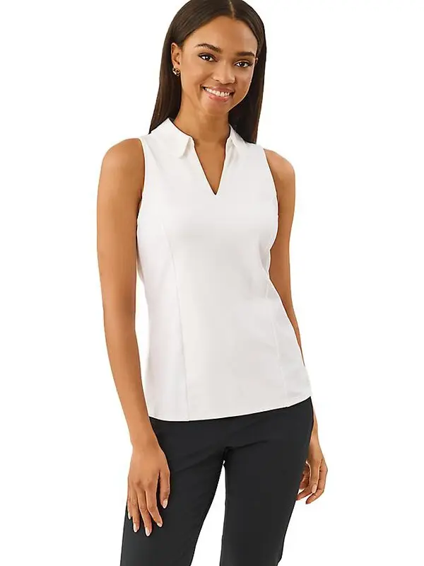 Lilly Pulitzer® Upf 50+ Luxletic Martina Polo - White