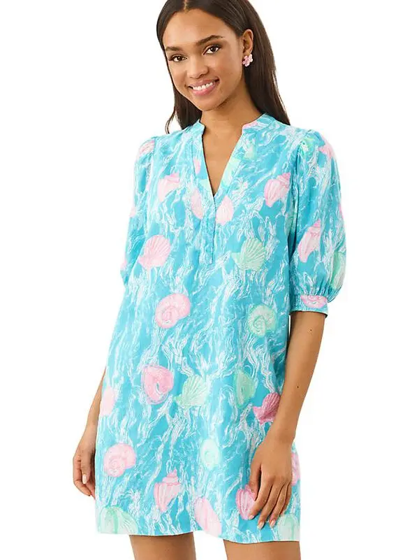 Lilly Pulitzer® Mialeigh Linen Dress - Blue