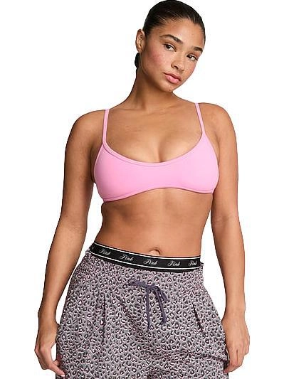 Pink Relay™ Micro Scoop Bra - Pink