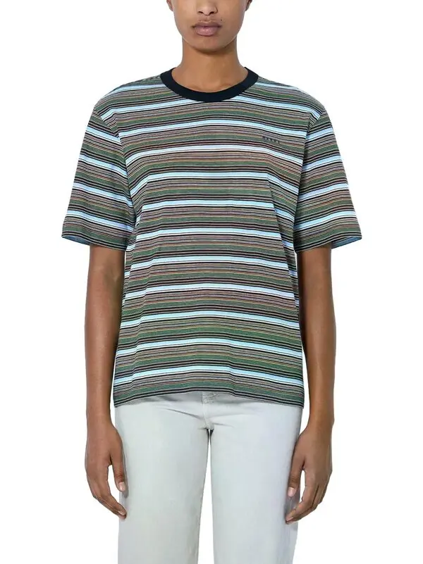 Marni Striped Pattern T-shirt - Blue
