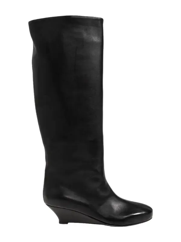 Agl Demi Wedge Boots - Black