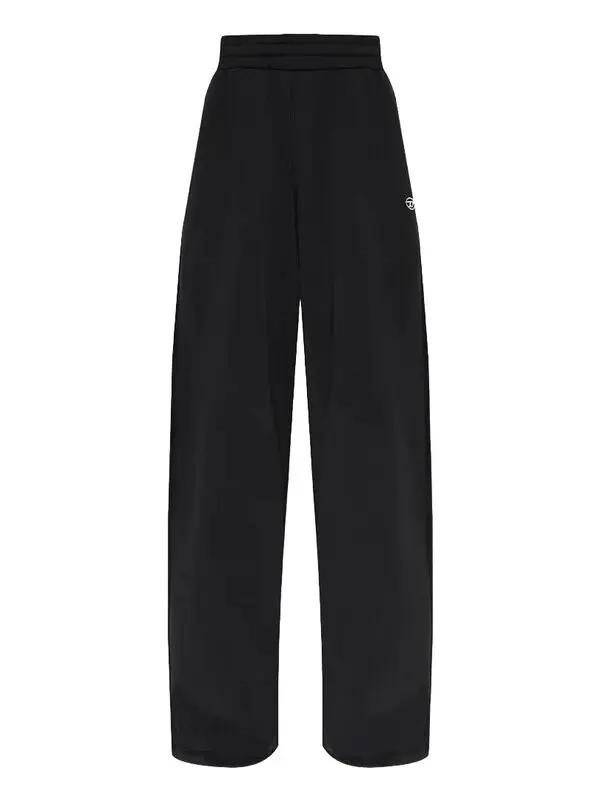DIESEL® Organic Cotton Fleece Track Pants - Black