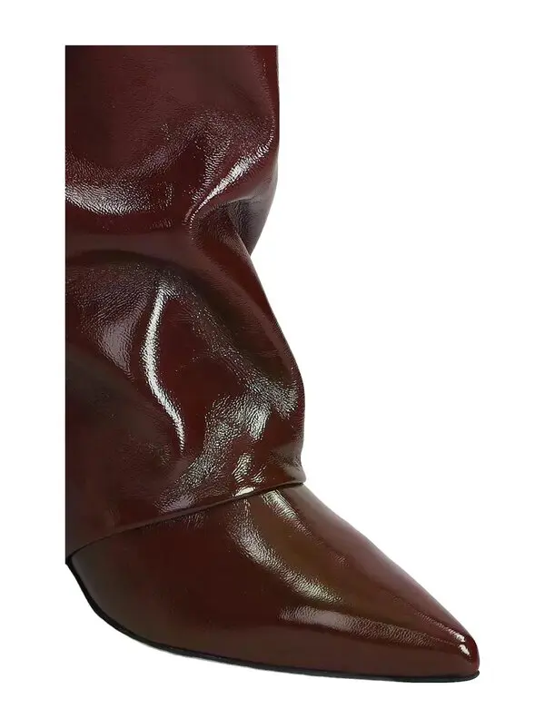 ALCHIMIA Pointed-toe Slouchy Boots - Red