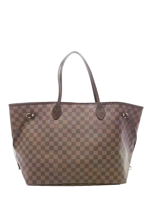 LOUIS VUITTON Damier Ebene Neverfull Gm Tote Bag - Brown