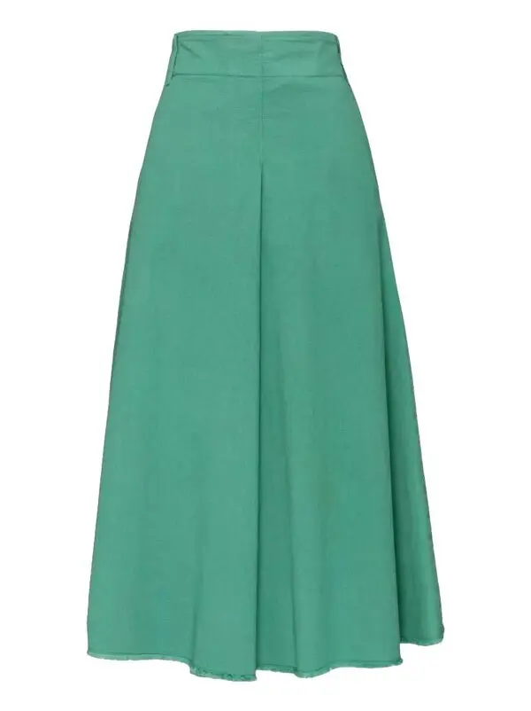 MERCI High-waisted Midi Skirt - Green