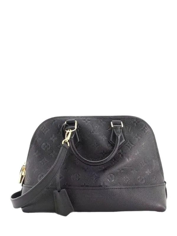 LOUIS VUITTON Monogram Empreinte Leather Neo Alma Pm Shoulder Bag - Black