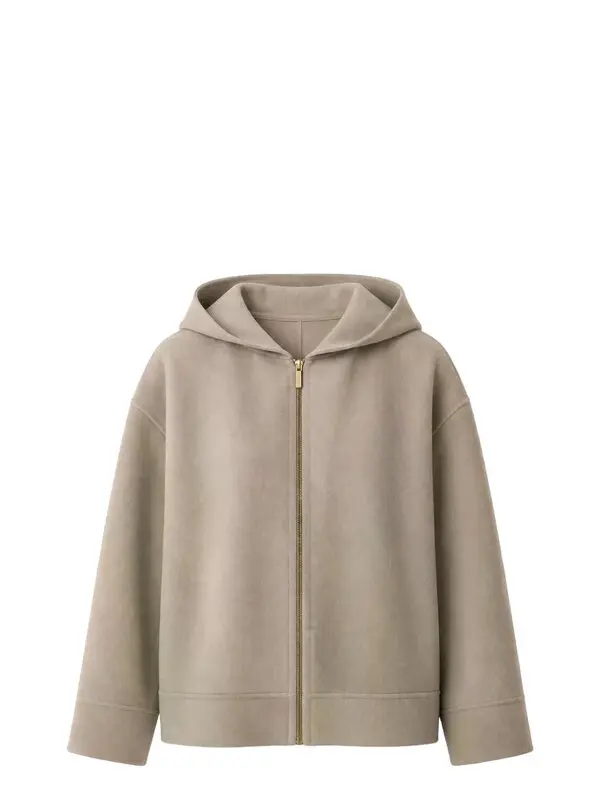 Max Mara Hooded Zip-up Hoodie - Neutrals